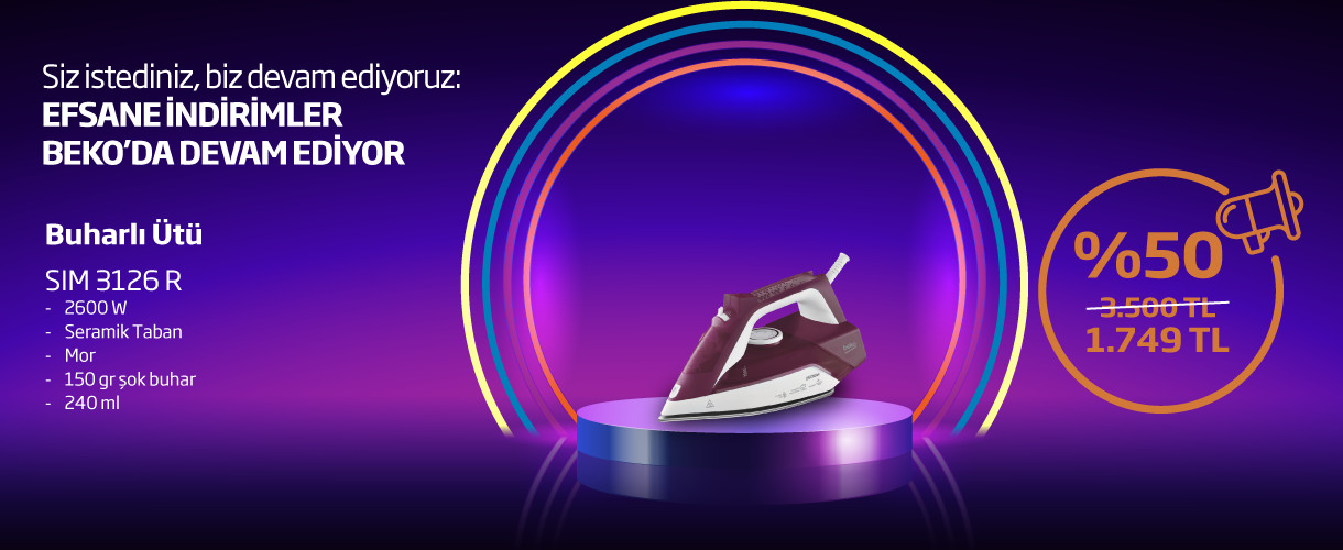 SIM 3126 R Buharlı Ütü – Beko Kıbrıs